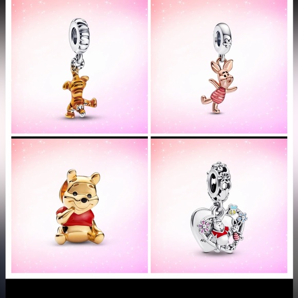Pandora | Jewelry | Winnie The Pooh Charms 925 Stamped | Poshmark